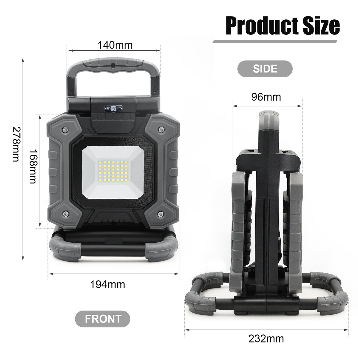 70W 6500LM IP65 Waterproof LED Work Light– sylstarlight.com