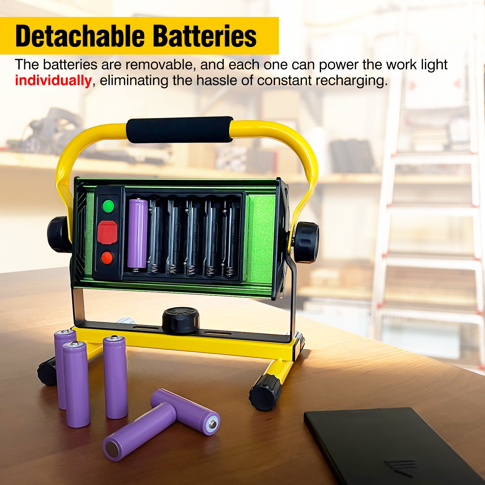 80W 7000LM COB LED Rechargeable Work Light– sylstarlight.com