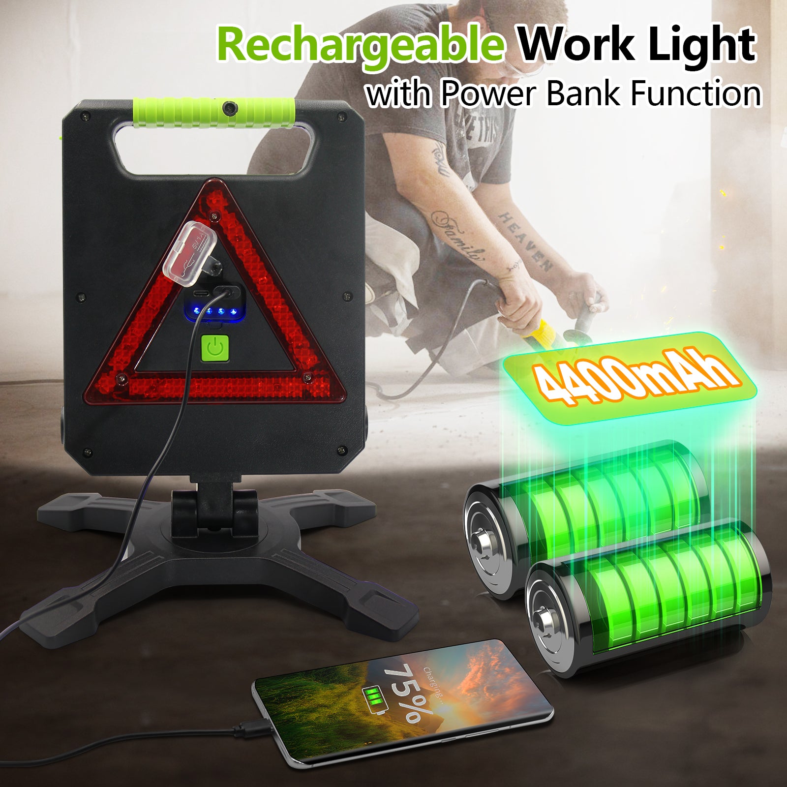 25W COB LED Rechargeable Work Light– sylstarlight.com