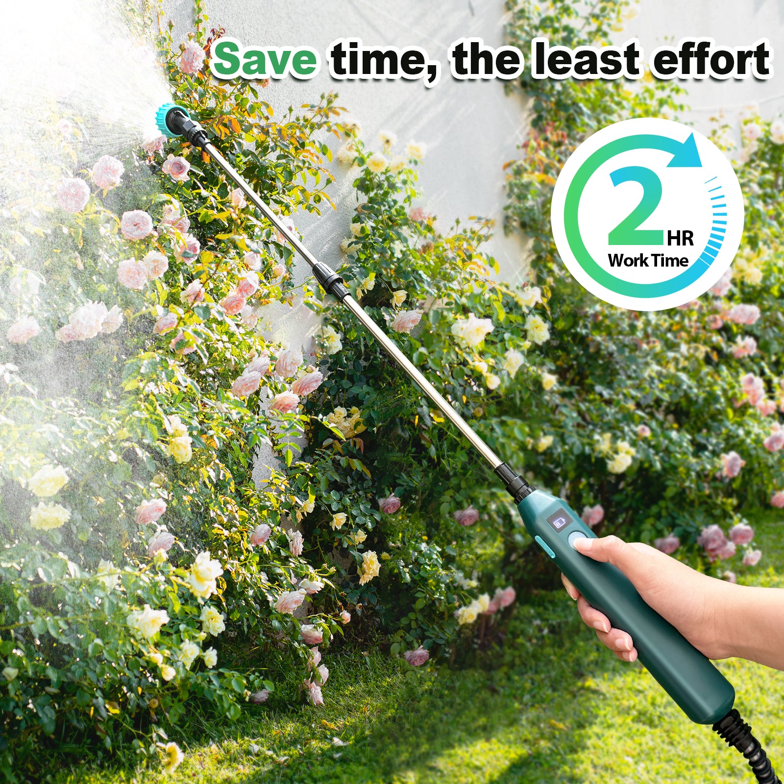 Battery Powered Sprayer New 1.35 Gallon Electric Garden Sprayer ...